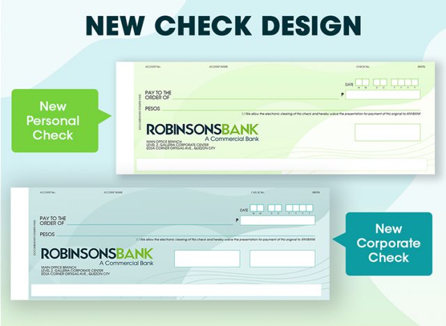 New Check Design | Robinsons Bank