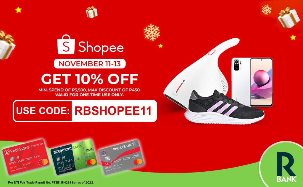 Shopee 11.11 Mega Pamasko Sale | Robinsons Bank