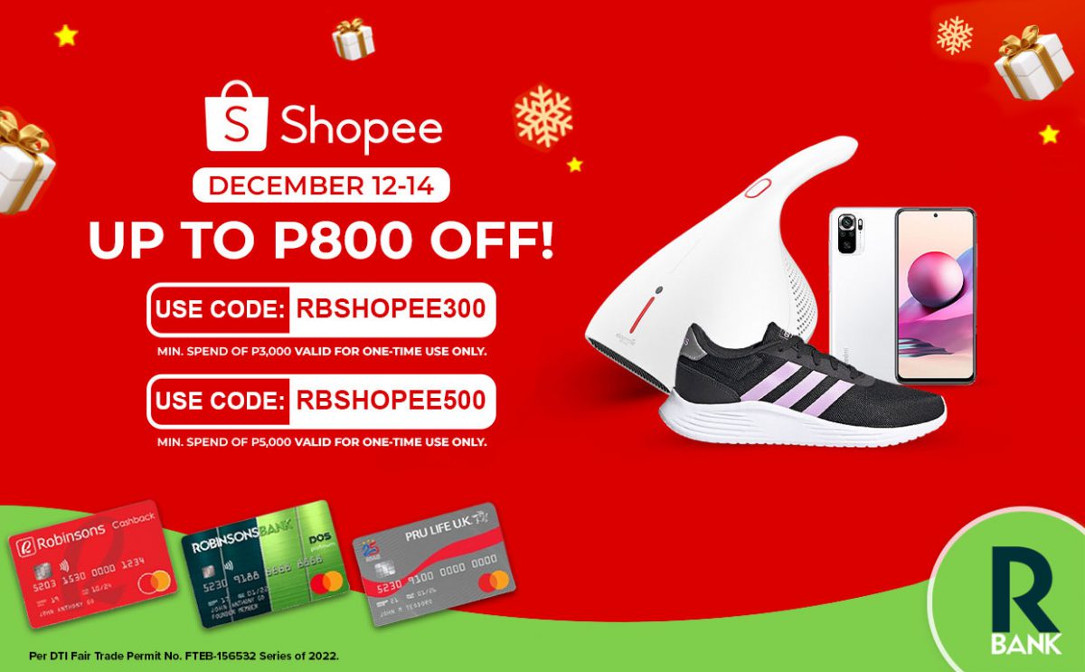 Shopee 12.12 Mega Pamasko Sale | Robinsons Bank